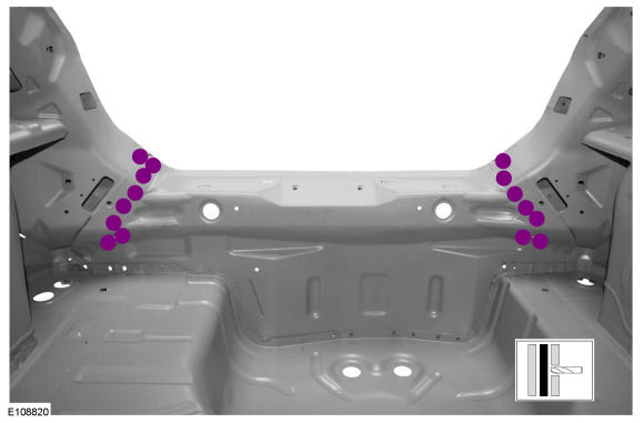 Ford Fiesta - Back Panel and Reinforcement - 5-Door. Removal and ...