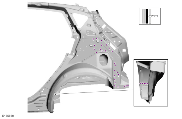 Ford Fiesta - Inner Quarter Panel and Wheelhouse - 5-Door. Removal and ...