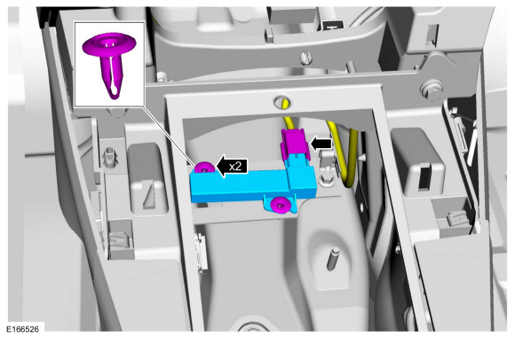 Ford Fiesta - Passive Anti-Theft System (PATS) Front Antenna. Removal and Installation - Passive ...