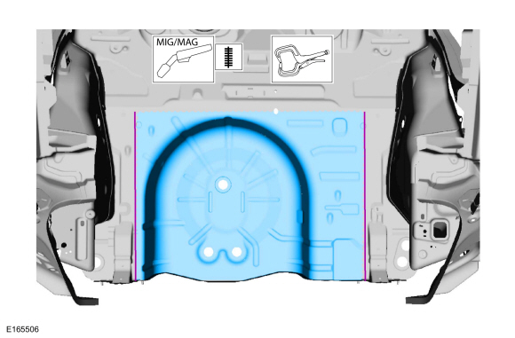 Ford Fiesta - Rear Floor Panel - 5-Door. Removal and Installation ...
