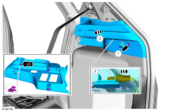 Ford Fiesta - Rear Seatbelt Retractor - 5-Door. Removal and ...