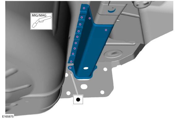 Ford Fiesta - Rear Side Member Section - 5-Door. Removal and ...
